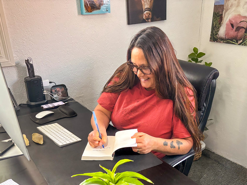 Autographed Copy of "Cow Hug Therapy" by Ellie Laks