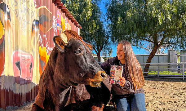 Autographed Copy of "Cow Hug Therapy" by Ellie Laks